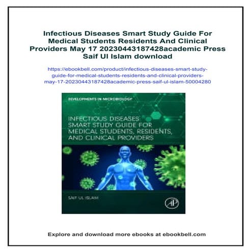 Infectious Diseases Smart Study Guide For Medical Students Residents ...