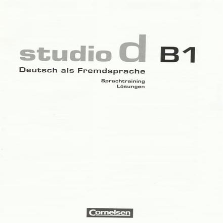 250043199 studio-d-b1-sprachtraining-loesungen-pdf | PDF