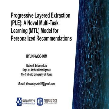 250113_HW_Labsemimar[Progressive layered extraction (PLE): A novel multi-task learning (MTL ...