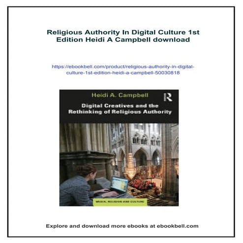 Religious Authority In Digital Culture 1st Edition Heidi A Campbell | PDF