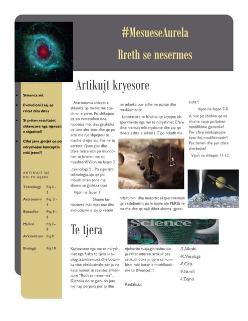 Sistemi diellor dhe elementet e tij | PPTX