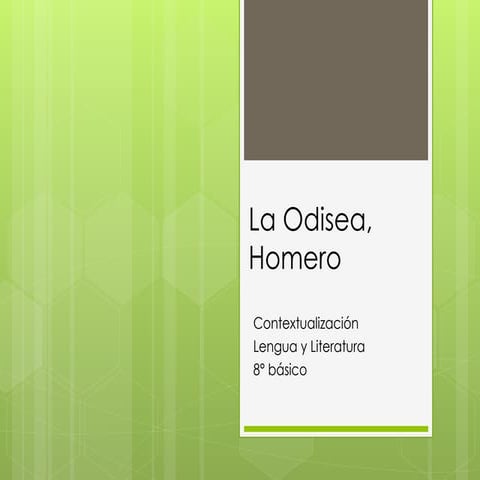 iliada y odisea de homero. cultura clasica | PPT
