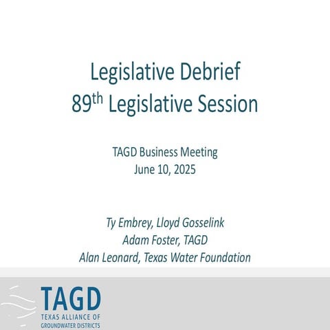 2025-06-10 89th Legislative Session Debrief : Panel Discussion | PDF