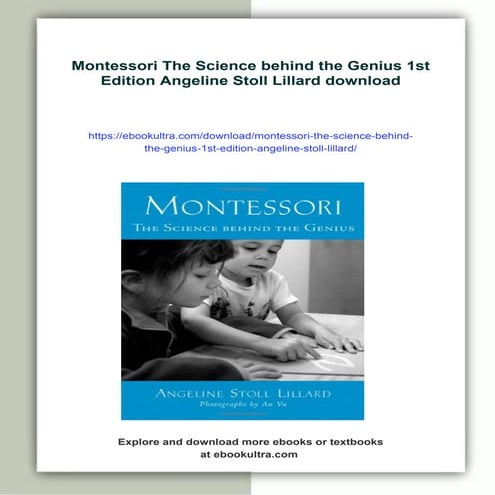 Montessori The Science behind the Genius 1st Edition Angeline Stoll ...