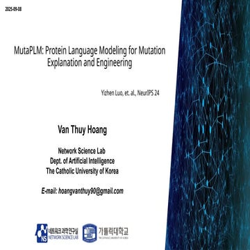 250908_Thuy_Labseminar[MutaPLM: Protein Language Modeling for Mutation ...