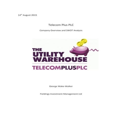 Telecom Plus PLC | PDF
