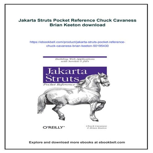 Jakarta Struts Pocket Reference Chuck Cavaness Brian Keeton | PDF