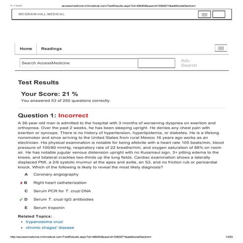 250 mcq harrison 18th id | PDF