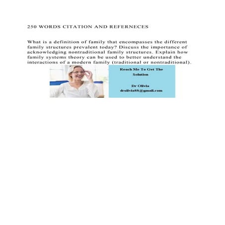 250 WORDS CITATION AND REFERNECES What is a definition of fami.docx