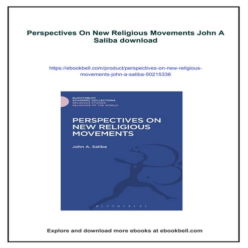 Perspectives On New Religious Movements John A Saliba | PDF