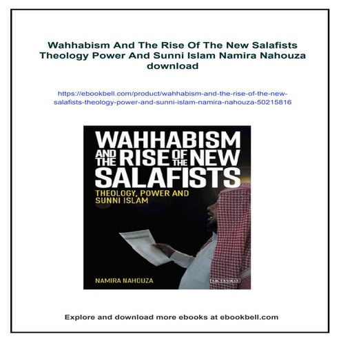 Wahhabism And The Rise Of The New Salafists Theology Power And Sunni ...