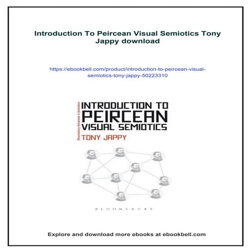 Introduction To Peircean Visual Semiotics Tony Jappy | PDF