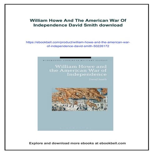 William Howe And The American War Of Independence David Smith | PDF