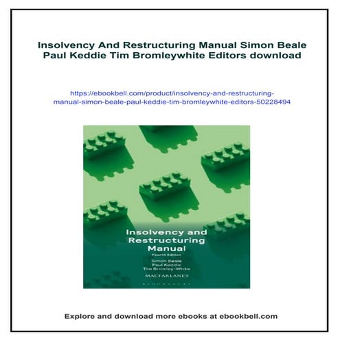 Insolvency And Restructuring Manual Simon Beale Paul Keddie Tim ...