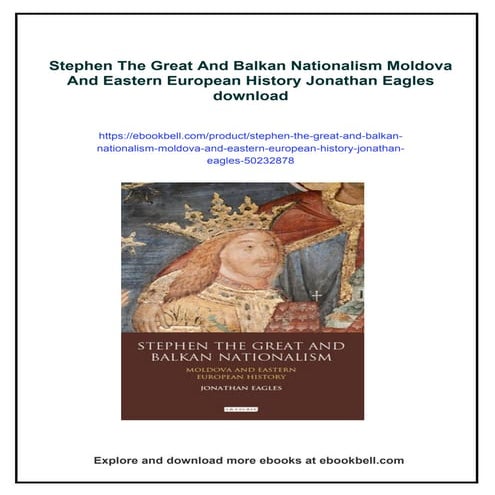 Stephen The Great And Balkan Nationalism Moldova And Eastern European ...