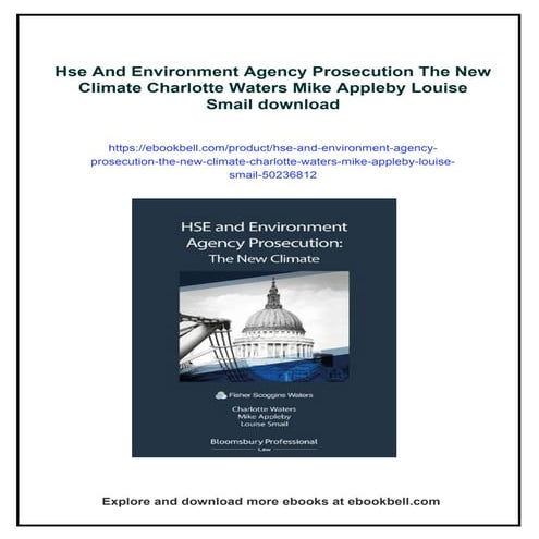 Hse And Environment Agency Prosecution The New Climate Charlotte Waters ...