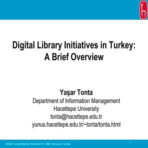 Digital library initiatives in Turkey: A brief overview | PDF | Desktop ...