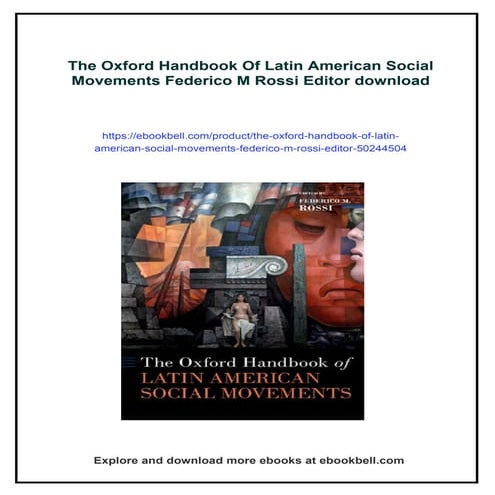 The Oxford Handbook Of Latin American Social Movements Federico M Rossi ...