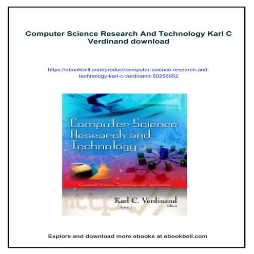 Computer Science Research And Technology Karl C Verdinand | PDF