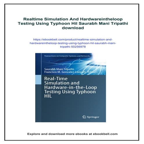 Realtime Simulation And Hardwareintheloop Testing Using Typhoon Hil ...