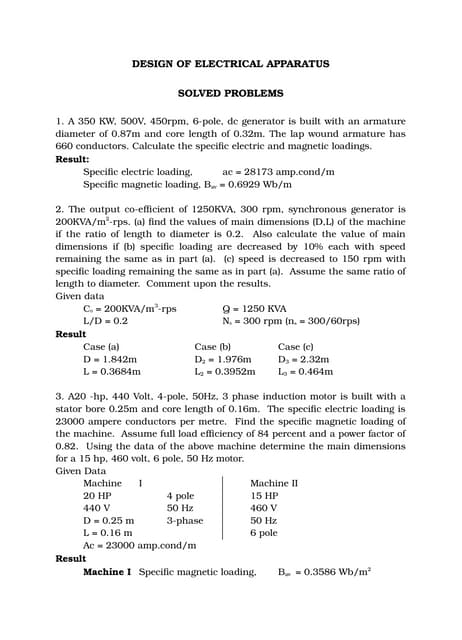 Three Phase Induction Motor Design (Electrical Machine Design) | PDF