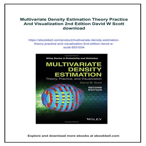 Multivariate Density Estimation Theory Practice And Visualization 2nd Edition David W Scott | PDF