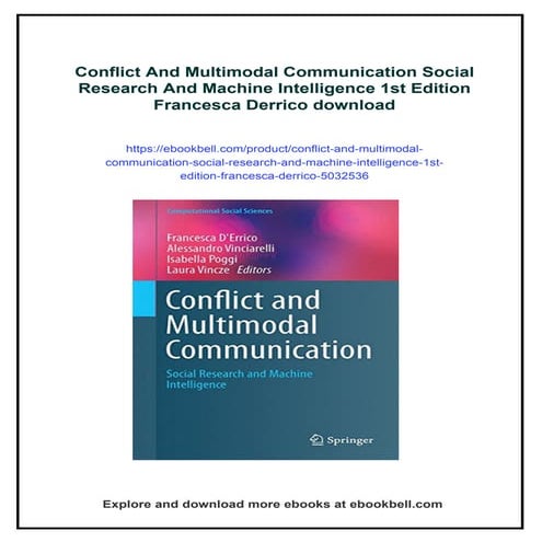Conflict And Multimodal Communication Social Research And Machine ...