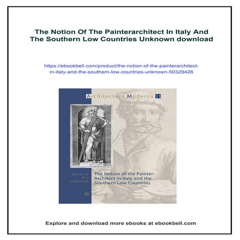 The Notion Of The Painterarchitect In Italy And The Southern Low ...