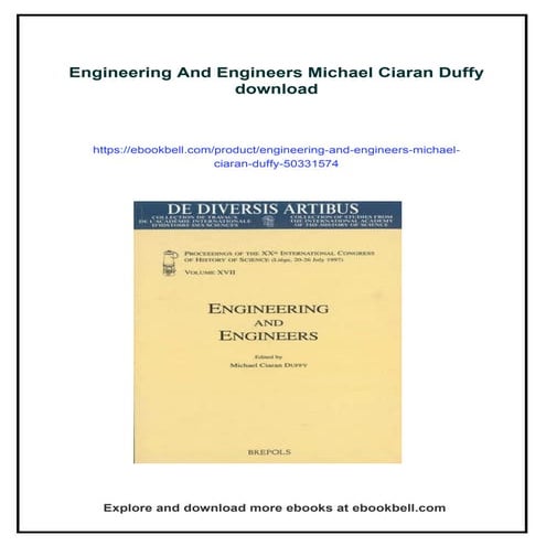 Engineering And Engineers Michael Ciaran Duffy | PDF