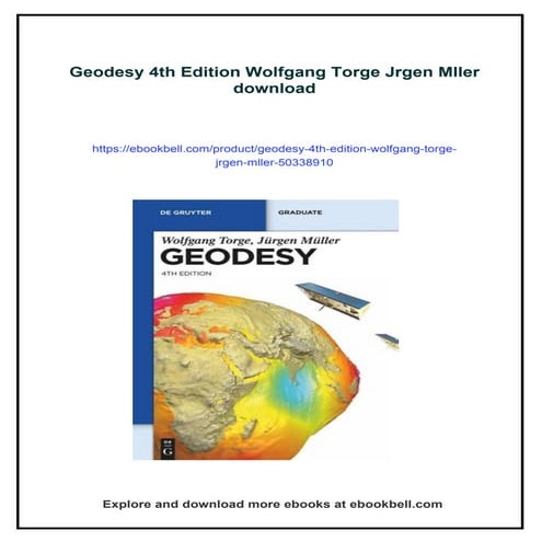 Geodesy - Definition, Types, Uses and Applications | PDF