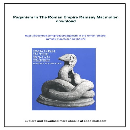 Paganism In The Roman Empire Ramsay Macmullen | PDF