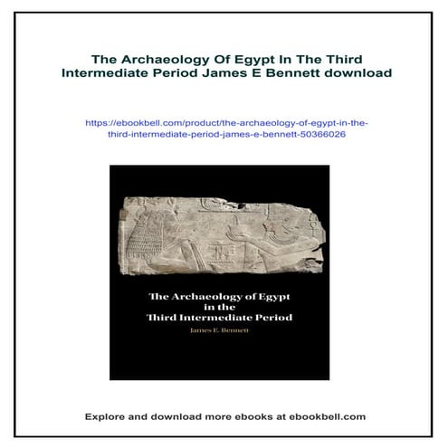The Archaeology Of Egypt In The Third Intermediate Period James E ...
