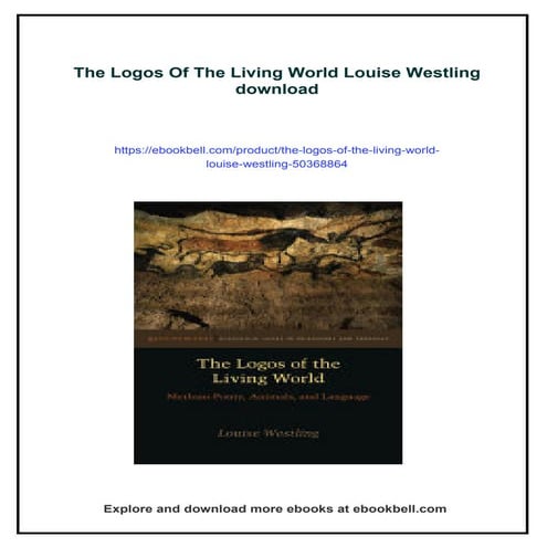 The Logos Of The Living World Louise Westling | PDF