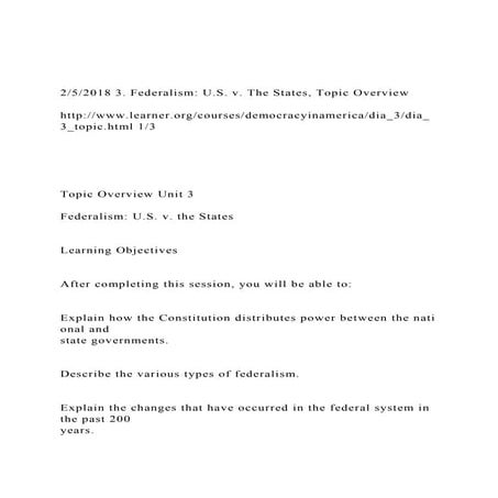AP United States Gov Unit 1 Federalism 22 | PPTX