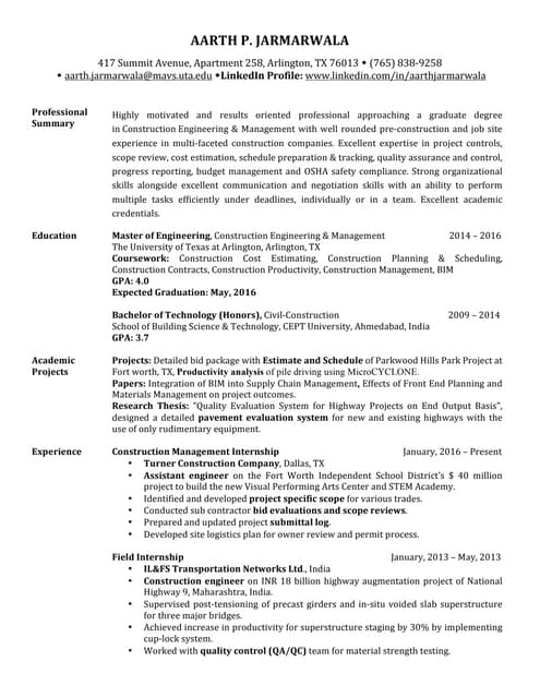 Usman Cv with Pik | DOCX | Civil Engineering Industry | Industries