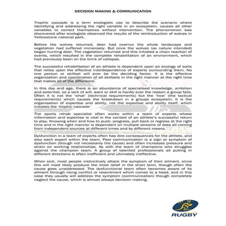 Decision Making & Communication | PDF
