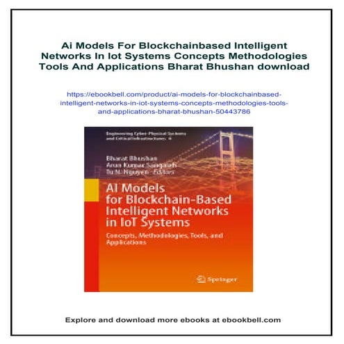 Ai Models For Blockchainbased Intelligent Networks In Iot Systems Concepts Methodologies Tools ...