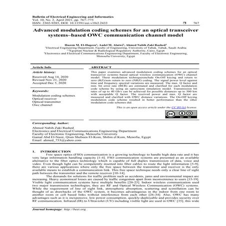 Advanced Modulation Coding Schemes For An Optical Transceiver Systems