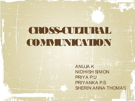 Cross Cultural Communication | PPT