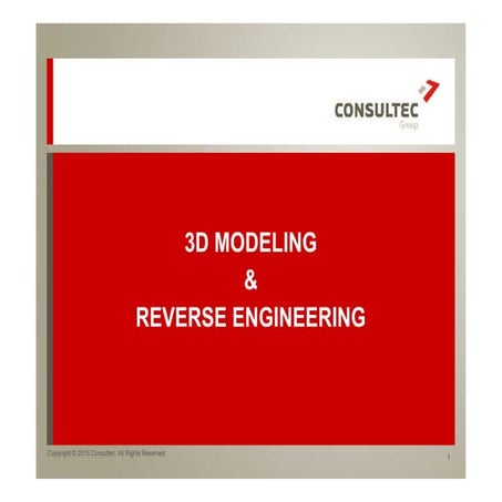 3D Modeling & Reverse Engineering by Consultec | PDF