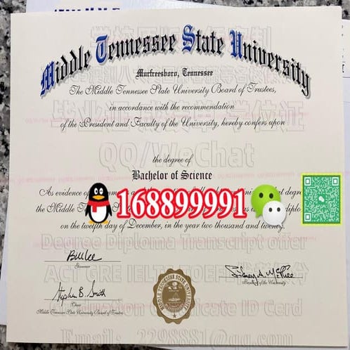 Middle Tennessee State University degree offer diploma Transcript | PDF