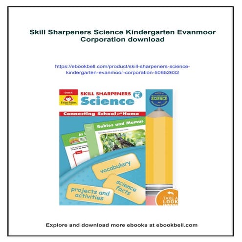Skill Sharpeners Science Kindergarten Evanmoor Corporation | PDF
