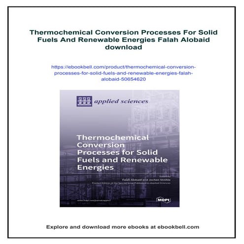 Thermochemical Conversion Processes For Solid Fuels And Renewable ...