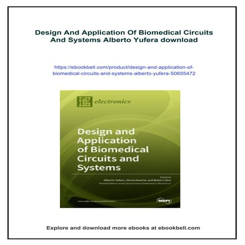 Design And Application Of Biomedical Circuits And Systems Alberto ...