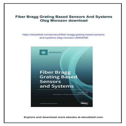 Fiber Bragg Grating Based Sensors And Systems Oleg Morozov | PDF
