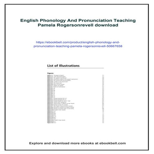English Phonology And Pronunciation Teaching Pamela Rogersonrevell | PDF