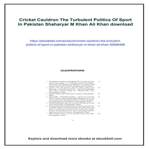Cricket Cauldron The Turbulent Politics Of Sport In Pakistan Shaharyar ...