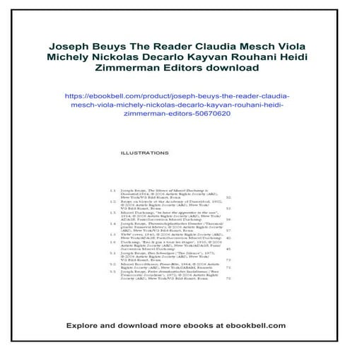 Joseph Beuys The Reader Claudia Mesch Viola Michely Nickolas Decarlo ...