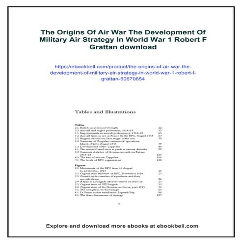 The Origins Of Air War The Development Of Military Air Strategy In ...