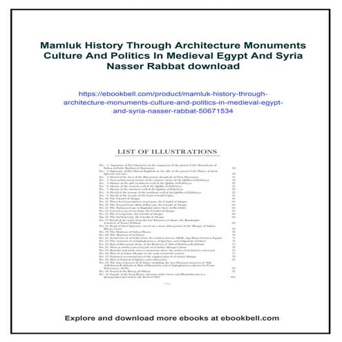 Mamluk History Through Architecture Monuments Culture And Politics In ...